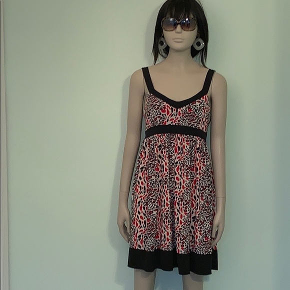 Aa Studio | Dresses | Aa Studio Aa Black White Animal Print Dress ...